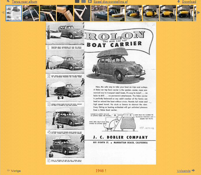 Joe Dobler’s car-topping technique in action – intheboatshed.net