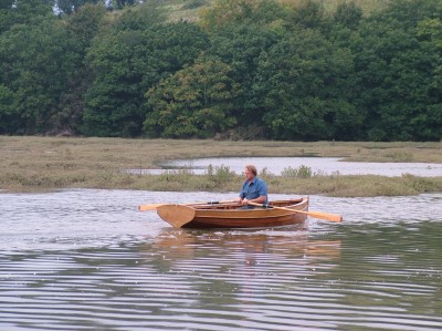 12ft rowing dinghy built by Stirling & Son of Tavistock – intheboatshed.net