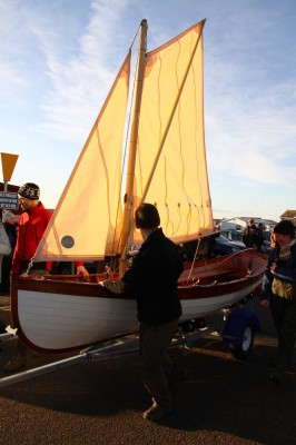 Glued clinker John Gardner Whitehall skiff launched by BBA students ...